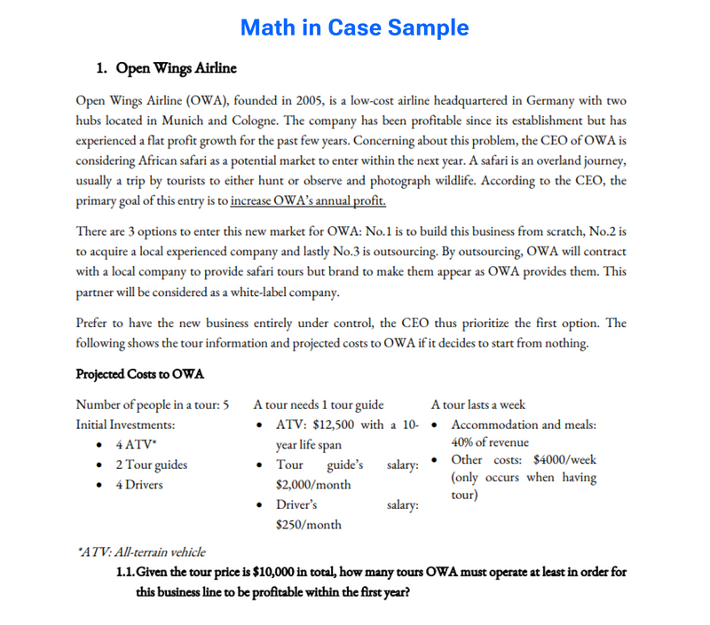 Comprehensive Math Drills | MConsultingPrep