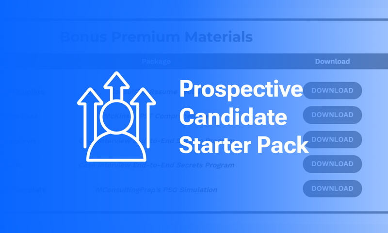 Prospective Starter Pack - A-Z MBB Application | MConsultingPrep